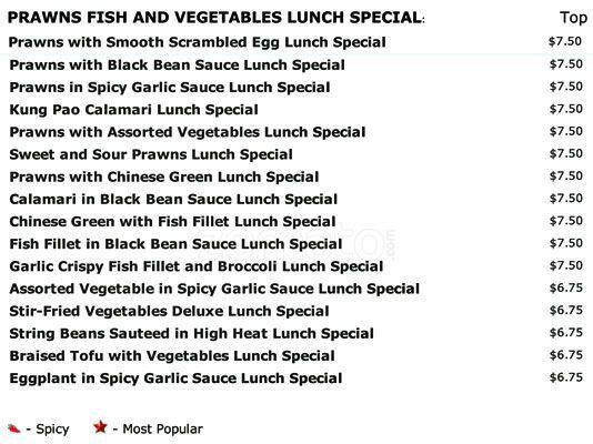Menu at Silver Spoon Gourmet Cuisine restaurant, Castro Valley
