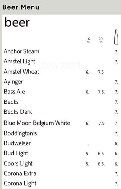 Menu at High Velocity pub & bar, Atlanta