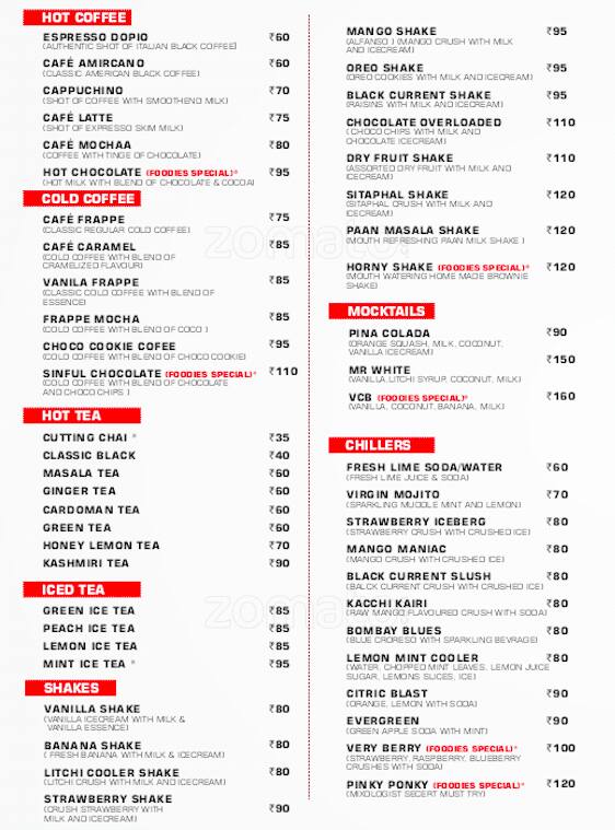Menu at Foodie's Corner, Mumbai, Ramkumar socity