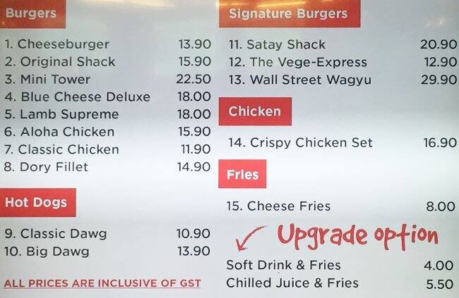 Fuel Shack Menu, Menu for Fuel Shack, Kuala Lumpur City Center, Kuala ...