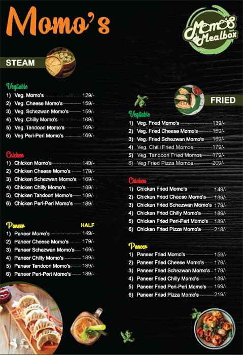 Menu of Momo's Mealbox, Wagle Estate, Thane West, Thane