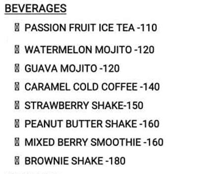 Menu at TABLE 3, Thrissur, RC Bishop House Rd