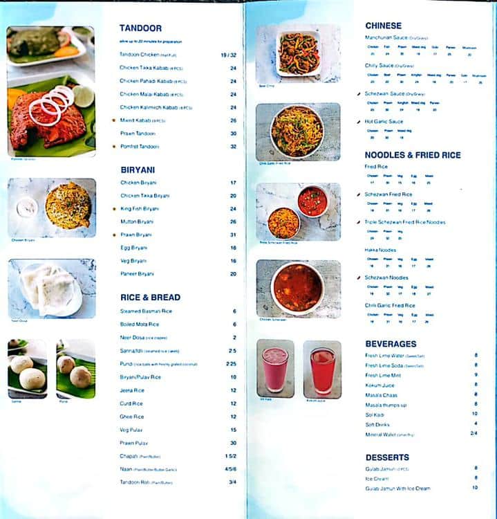 Menu of Canara Restaurant, Al Karama, Dubai