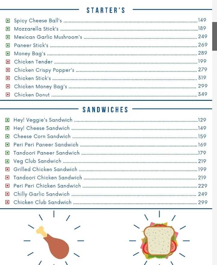 Menu of The Taj Chef, Sector 135, Noida