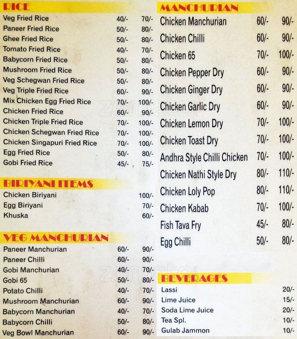 Menu at Daal Roti, Bengaluru, 139, 72nd Cross Rd