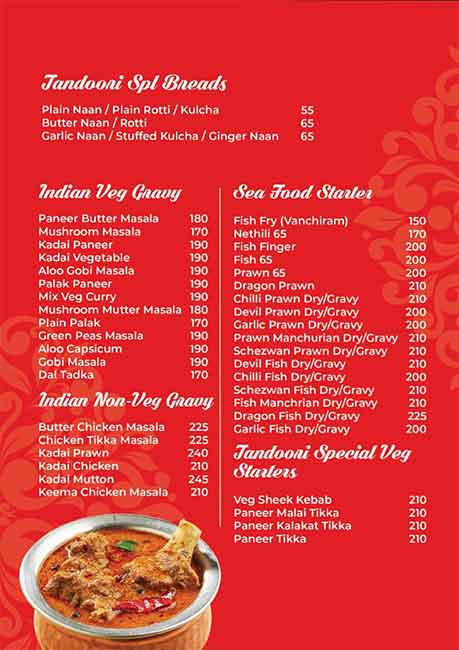 Menu of Salem RR Briyani Unavagam, Valasaravakkam, Chennai