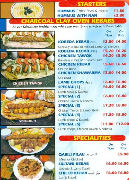 Sadaf Menu, Menu for Sadaf, Rusholme, Manchester - Zomato UK