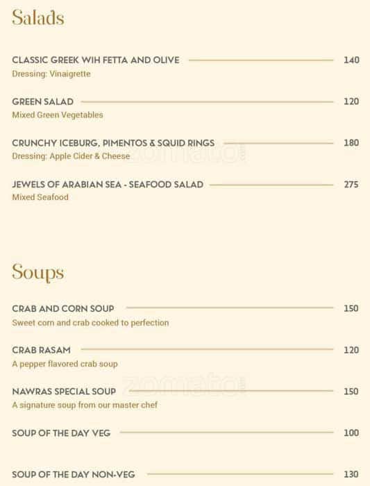 Nawras Seafood Restaurant Menu - Zomato
