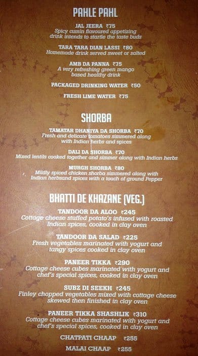 Pind Balluchi Menu, Menu for Pind Balluchi, Indirapuram, Ghaziabad - Zomato