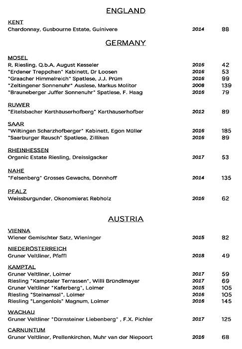 Menu at Berners Tavern pub & bar, London, 10 Berners St