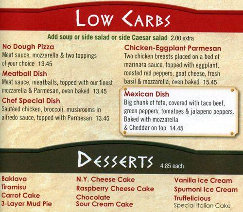 Menu at Kebella's Pizza & Pasta pizzeria, Edmonds