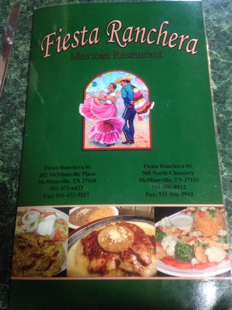 Menu at Fiesta Ranchera #3 restaurant, McMinnville, 505 N Chancery St