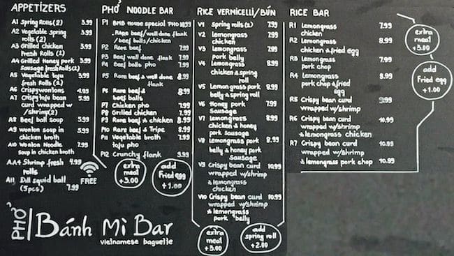 Banh Mi Bar Menu, Menu for Banh Mi Bar, Kensington-Chinatown, Toronto ...