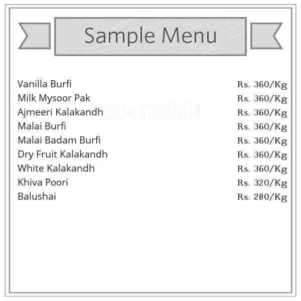 Madhur sweets Menu, Menu for Madhur sweets, Habsiguda, Hyderabad - Zomato
