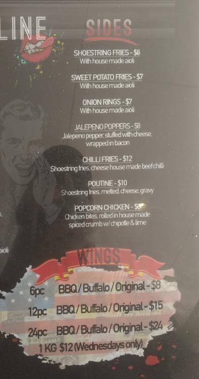 Menu at The Manhattan Line pub & bar, Brisbane City, 110 Little Stanley St