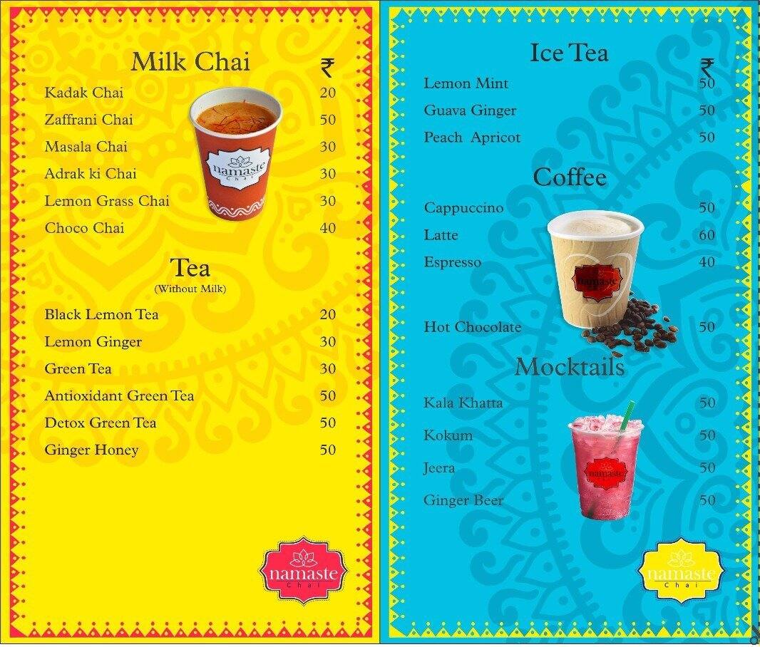 Namaste Chai Menu, Menu for Namaste Chai, Panaji, Goa - Zomato
