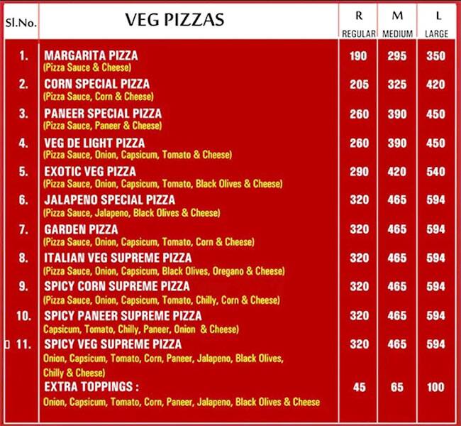 Menu of Chicago Delight, Kestopur, Kolkata