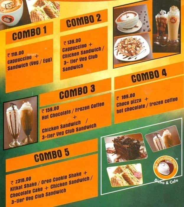 Menu at Sandice India - Elamakkara, Kochi