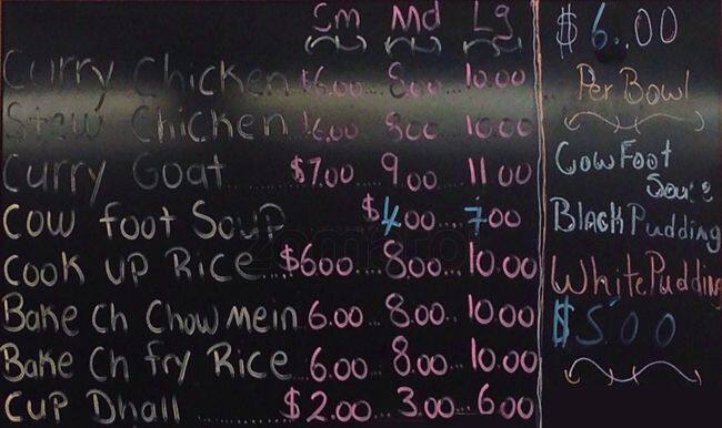 Menu at East Coast Remix restaurant, New York City