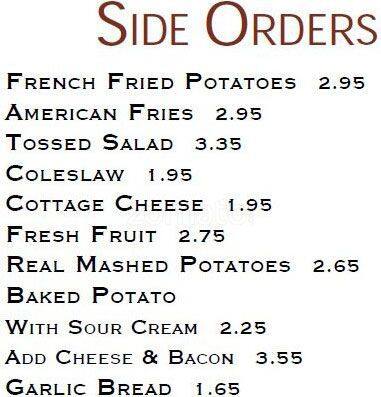 Menu at Hi-View Restaurant, Villa Park, 425 W St Charles Rd