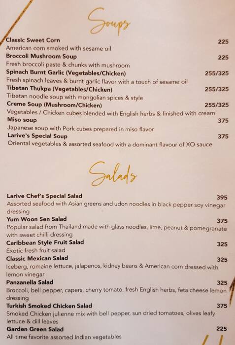 Menu at 11 Eleven Beach Club & Resort, Vagator