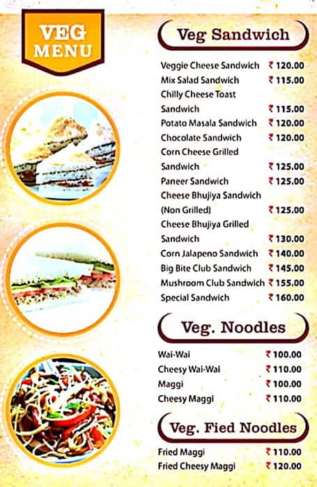 Menu at Newtown Snack's Corner, Kolkata