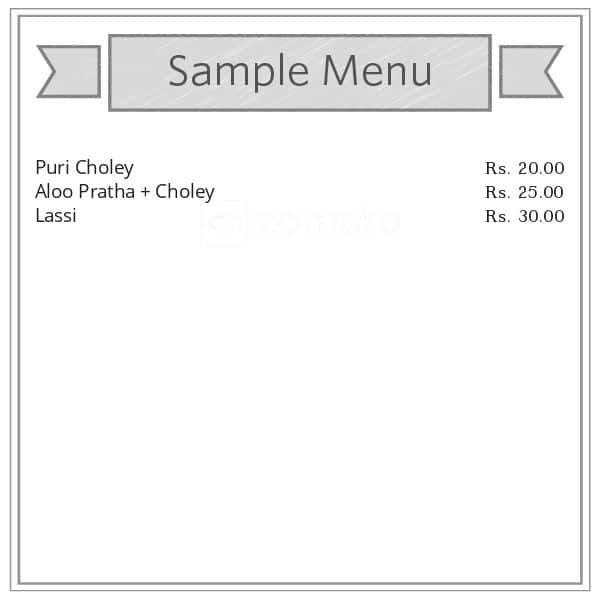 Menu of Sethi Fast Food, Sion, Mumbai