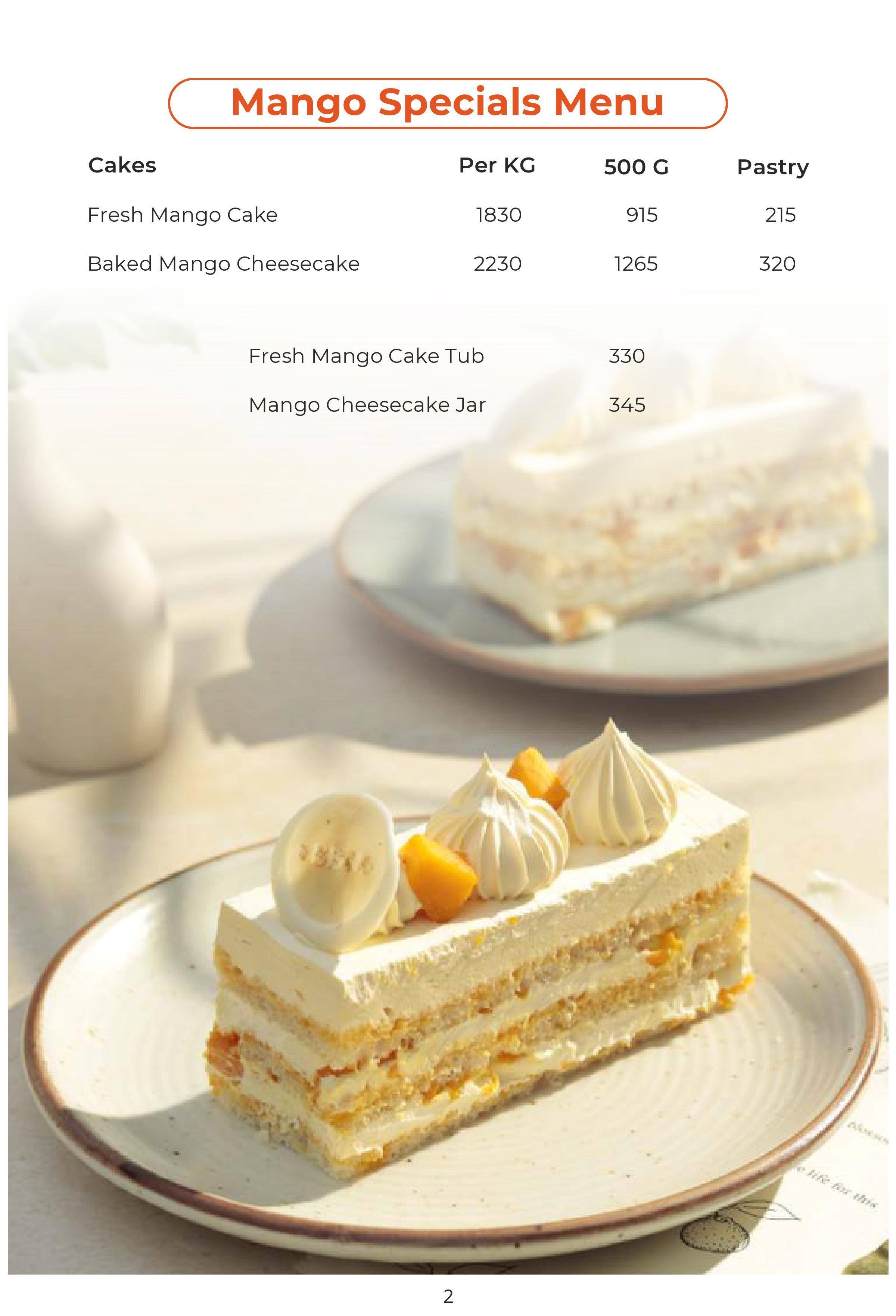 Menu of Baked By Nini's, Yakutpura, Vadodara