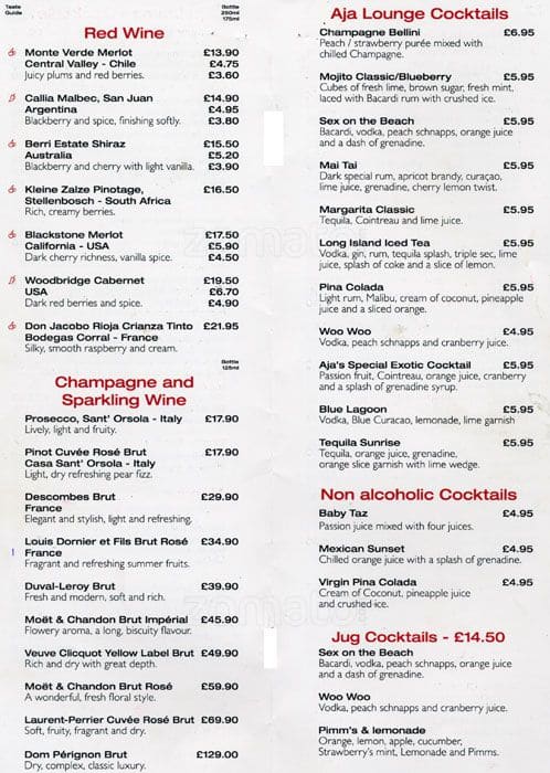 Crown and Pepper Menu, Menu for Crown and Pepper, Croydon, London ...