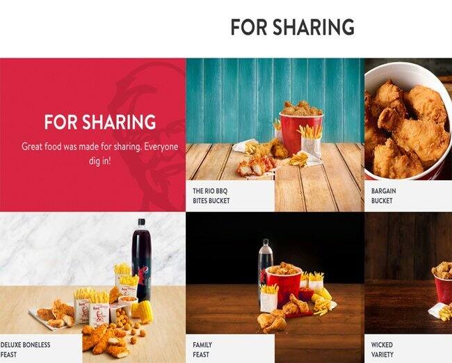 Menu at KFC restaurant, Enfield, Enfield Retail Park