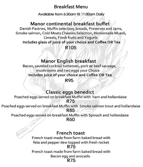 Pure Restaurant Menu, Menu podniku Pure Restaurant, Hout Bay, Cape Town ...