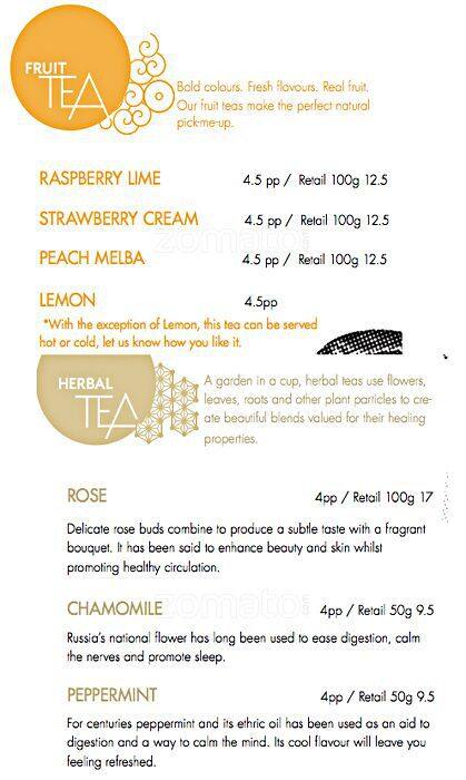 Menu at Oriental Teahouse Chadstone restaurant, Chadstone