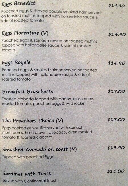 Menu at Sfizio Cucina restaurant, Norwood