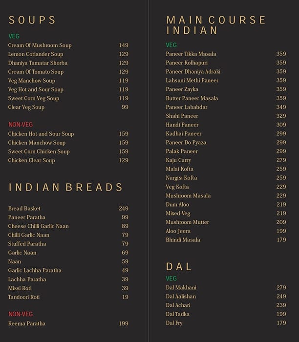 Menu at The Backyard Bowl, Indore