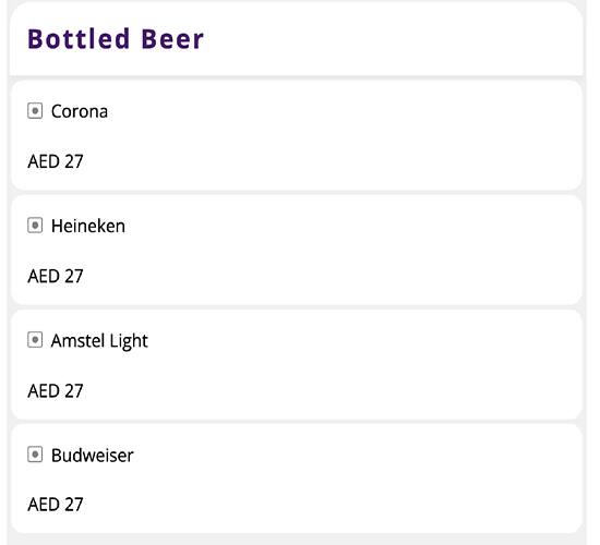 Menu at Al Rahala Restaurant - Bin Majid Beach Hotel, Ras Al-Khaimah