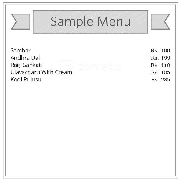 Menu at The Spicy Venue Restaurant, Visakhapatnam