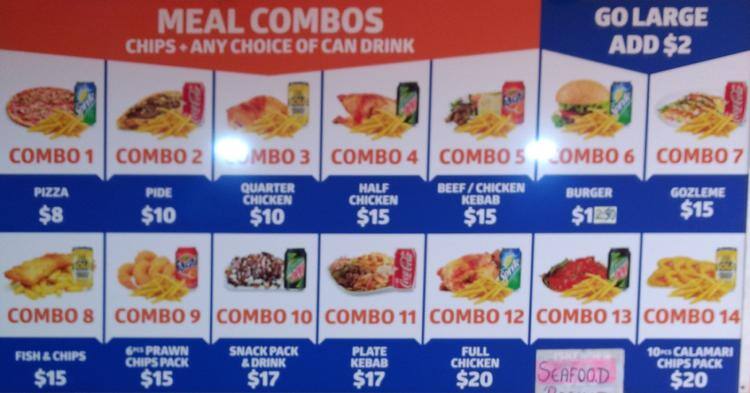 Menu at Waverley Kebab House fast food, Waverley