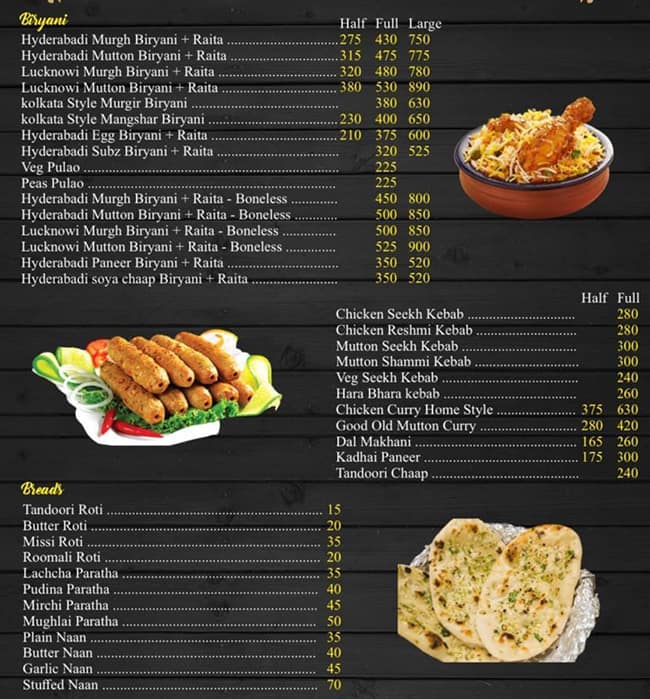 Menu of Biryani By Dawat, Shahdara, Noida