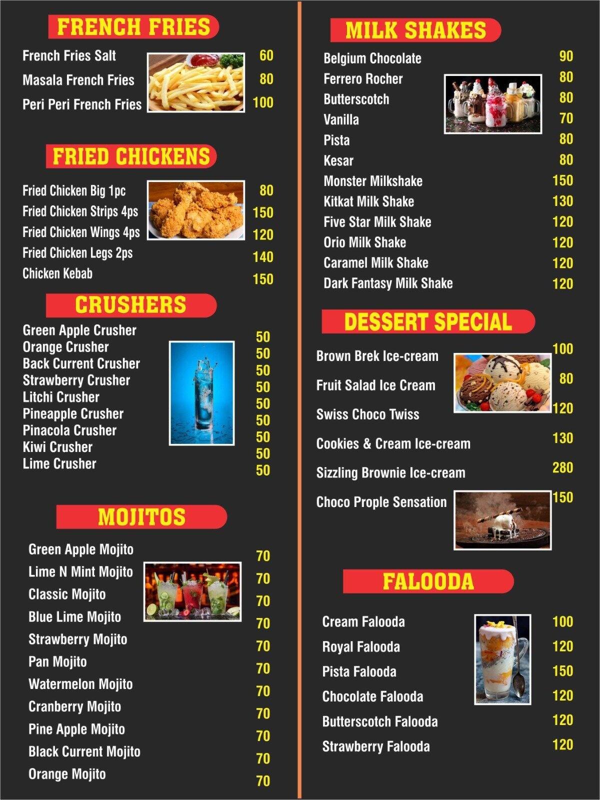 Menu of Cafe Grillland, Varthur Main Road, Whitefield, Bangalore