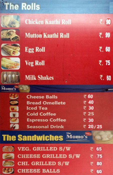 Menu at HOT MOMOS, Pune, near D Mart