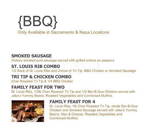 Menu at Buckhorn Grill BBQ, San Francisco, 135 4th St