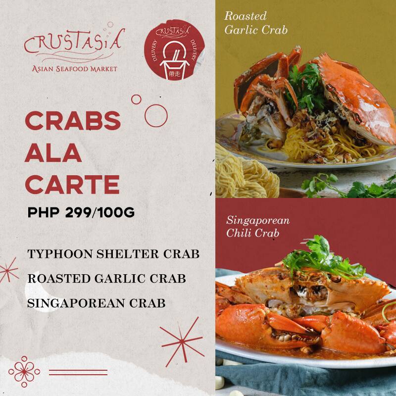 Menu at Crustasia Asian Seafood Market restaurant, Pasay
