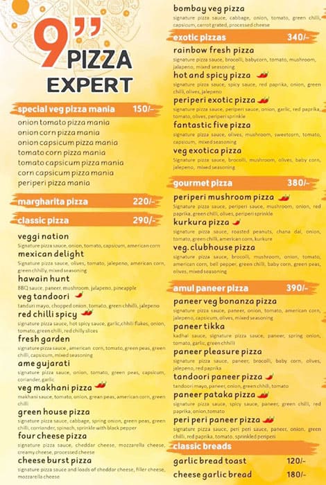 Menu of Octant Pizza, Prahlad Nagar, Ahmedabad