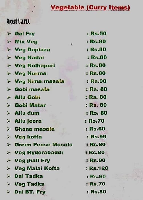 Menu of Panda Kitchen, Narhe, Pune