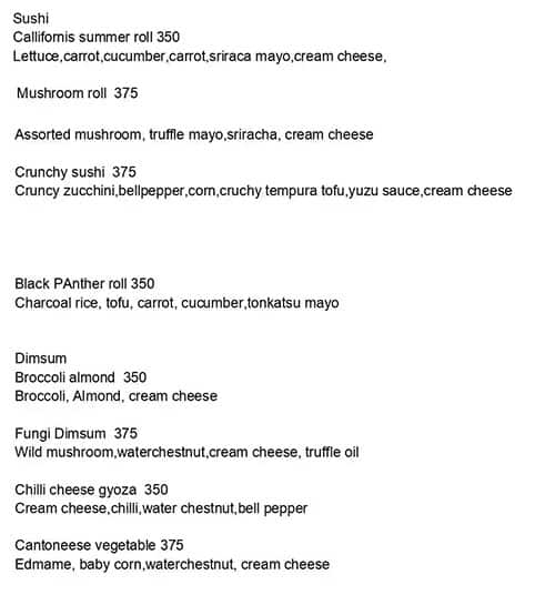 Menu at Aunty Lee - The Pan Asian Kitchen, Surat