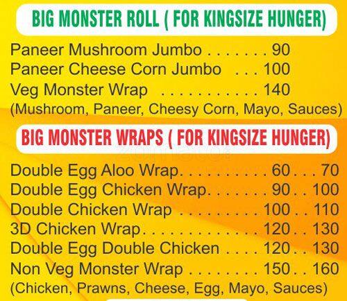 Menu at Mr. Hungry, Mumbai, Shop # 13