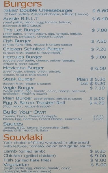 Menu at Flakey Jakes Dingley fast food, Dingley Village