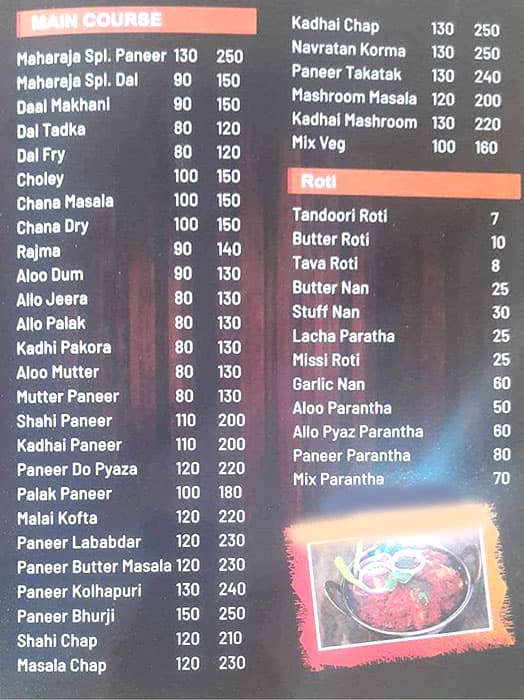 Menu of Annapurna Hotel & Restaurant, Sigma 4, Greater Noida