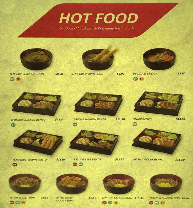 Menu at Izakaya Guu restaurant, Melbourne, 360 La Trobe St