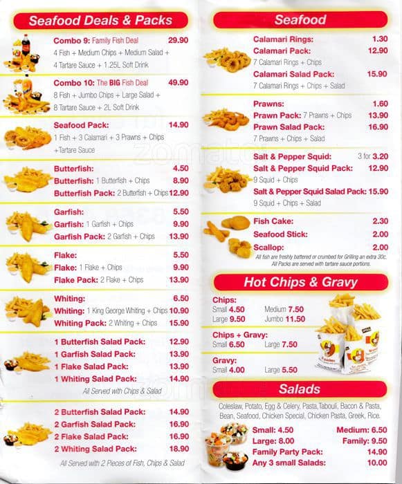 Fat Chicken Menu, Menu for Fat Chicken, Plympton, Adelaide - Urbanspoon ...